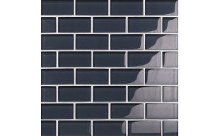 POOL360 | 1.5" x 3" Reflections Float-Glass Tile Blue Stream Natural