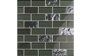 POOL360 | 1.5" x 3" Float-Glass Tile Spruce Mixed