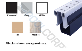 POOL360 | Drain Rite® Replacement Top; 10 Ft, Tan, 8/Case