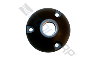 POOL360 | Deck Mount Plate Textured Black 1/2" Thread