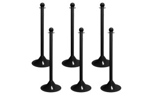 POOL360 | 2" Black Stanchions