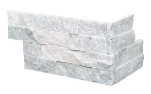 POOL360 | 6" x 18" Split Face Stacked Stone Corner Panel Cosmic Gray
