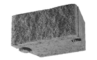 POOL360 | 8" x 18" x 12" Natural CornerStone® F100 SRW Flat Face Cap Block