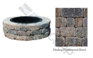 POOL360 | TIMBERWOOD BLEND MADERA FIRE PIT KIT ROUND