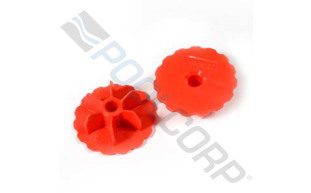 POOL360 | Red Medium Mil Roller Gauge Endcaps 6-Pack