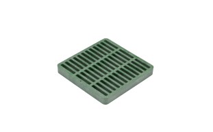 POOL360 | 9" Green Plastic Square Catch Basin Drain Grate