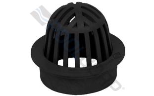 horizon | 4" Black Plastic Atrium Grate, Connects to 4" Drain Pipes and ...