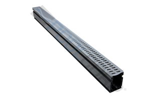 POOL360 | 9' Slim Channel Drain with Gray Grates