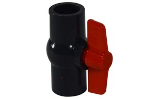 POOL360 | 3/4" Grey MIP Ball Valve Socket x Socket