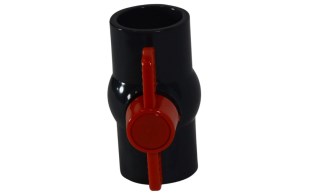 POOL360 | 1-1/2" Grey MIP Ball Valve Socket x Socket