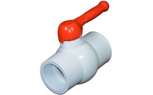 POOL360 | 6" PVC MIP Ball Valve SxS
