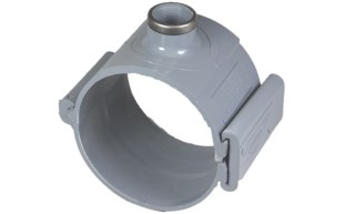 POOL360 | 2-1/2" x 1" Slip Clamp-It™ Gray Saddle for PVC IPS Pipe