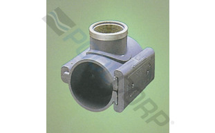 POOL360 | Clamp-It™ 3" FPT Saddle with 1" Tap for IPS Pipe