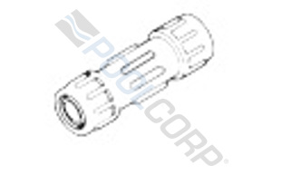 POOL360 | Flo-Lock™ 1" White PVC Compression Coupling