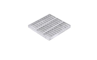 POOL360 | 12" Galvanized Steel Square Catch Basin Drain Grate
