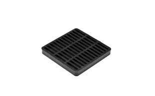 POOL360 | 9" Black Plastic Square Catch Basin Drain Grate