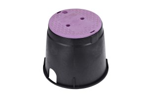 horizon | 10" Standard Series Black Round Valve Box with Purple ...