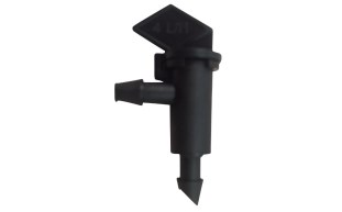 POOL360 | Black Take-Apart Super-Flo™ Emitter Laminar Flow 1GPH 10 per Bag