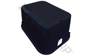 POOL360 | 13" x 20" Standard Series Black Valve Box with Black ICV ...