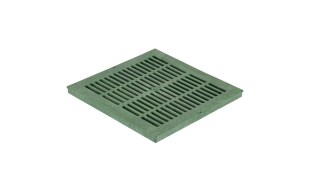 POOL360 | 18" Green Plastic Square Catch Basin Drain Grate
