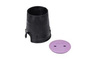 POOL360 | 6" Standard Series Black Round Valve Box with Purple ICV ...