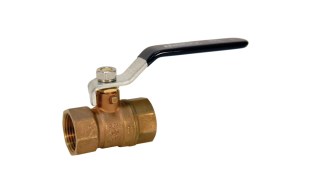 POOL360 | T-580-A 1.25" Two-Piece Brass Standard Port Ball Valve NPT x NPT