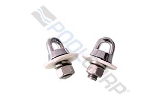 POOL360 | Pair Chrome Plated Wall Anchors