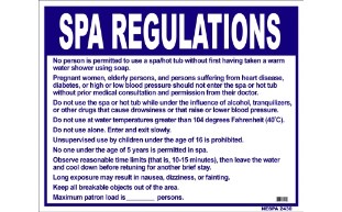 POOL360 | 24" x 30" Nebraska Spa Safety Sign