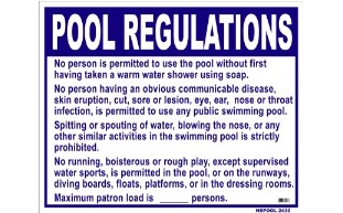 POOL360 | 24" x 30" Nebraska Pool Safety Sign