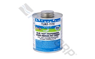 POOL360 | 8 oz 2400 Series Turf-Tite™ Blue Hot PVC Cement