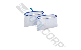 POOL360 | Heavy Duty Aluminum Leaf Rake with Replacement Net