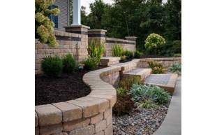 horizon | 12" x 8" x 4" Weston Stone Wall Universal Amaretto Antique