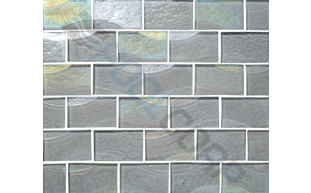 POOL360 | 2" x 3" Sea Ice Tile Silver