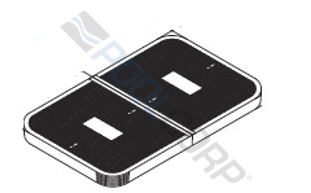 POOL360 | B48D2 2-Piece Reinforced Concrete Utility Box Lid