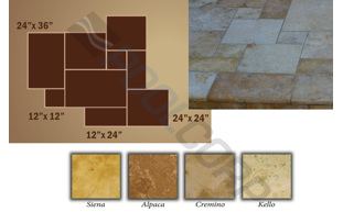 POOL360 | 1" Thick Versailles Pattern Paver Siena