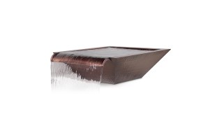 POOL360 | 30" Copper Wide Spill Maya Water Bowl