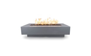 POOL360 | 72" x 28" x 15" Del Mar Gray Match Lit Liquid Propane Concrete Fire Pit