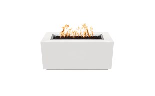 POOL360 | 84" White Powder Coated Liquid Propane IID Pismo Fire Pit