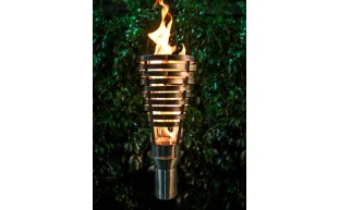 POOL360 | 8" x 14" Stainless Steel Hercules Fire Torch with TOP Base LP