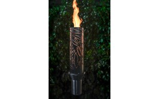 POOL360 | 3.75" x 14" Stainless Steel Tropical Fire Torch with Top-Lite ...