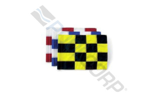 POOL360 | Black/Yellow Checkered Tube Style Regulation Flags