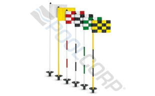 POOL360 | Red/White Jr. Flagstick Practice Green Marker