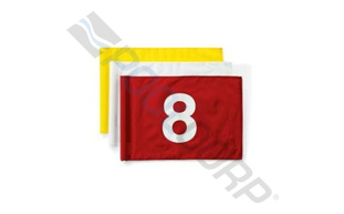 POOL360 | Blue with White Number Regulation Flags Numbered 10-18