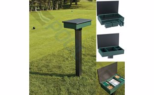 POOL360 | Hunter Green Scorecard Caddy with Black Post