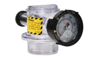 POOL360 | 8" x 12" x 3.75" Clear Body Manual Air Relief Assembly