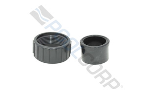 POOL360 | 1.5" Black 3 Piece Union Kit