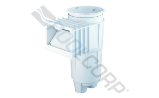 POOL360 | 2" Bermuda™ Skimmer Threaded Port with Float Valve Assembly PVC White