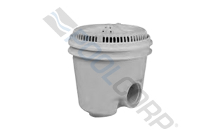 POOL360 | 8" Dark Gray StarGuard Drain with Suction Cover, Frame and 2-Port Sump