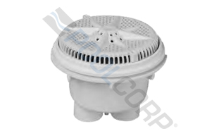 POOL360 | 8" Black StarGuard Drain with Suction Cover, Frame and 2-Port ABS Sump