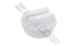 POOL360 | 16" x 9" x 1" White Pool Specialty Fitting Plug with O-Ring